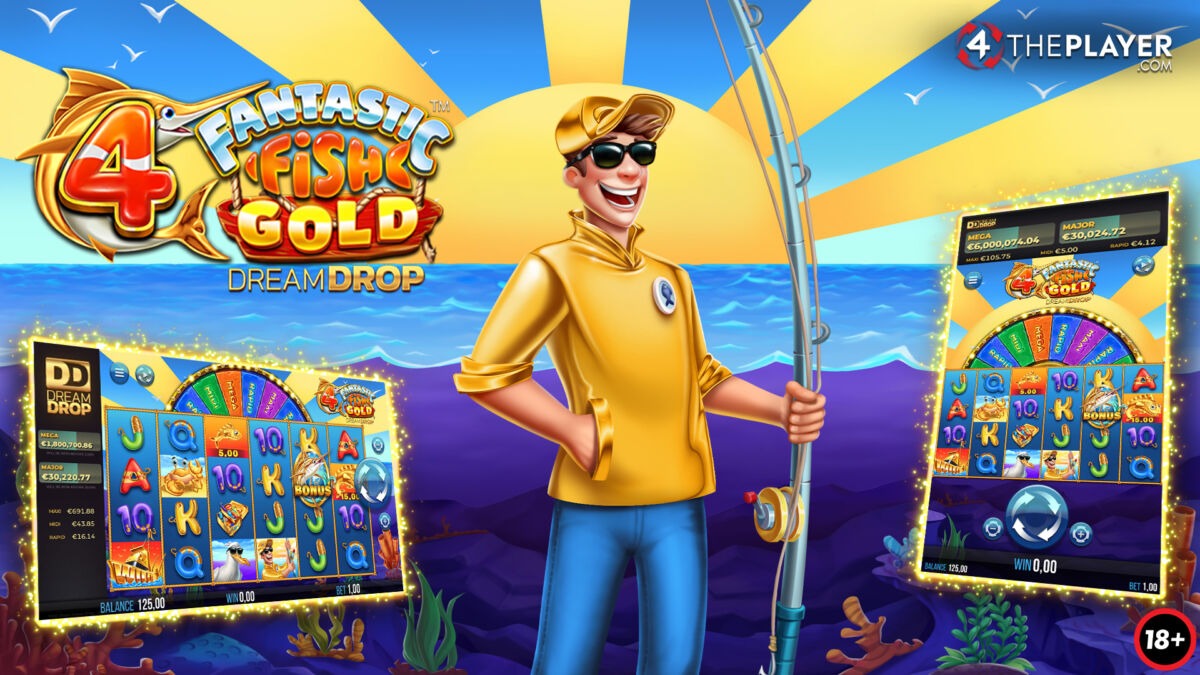 Fish for gold with 4 Fantastic Fish Gold Dream Drop by 4ThePlayer